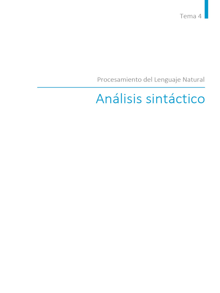 Tema 4 | PDF | Sintaxis | Analizando