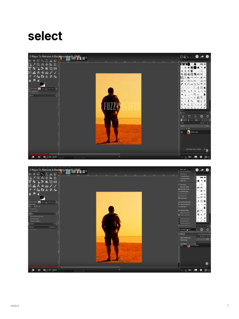 Gimp Select | PDF