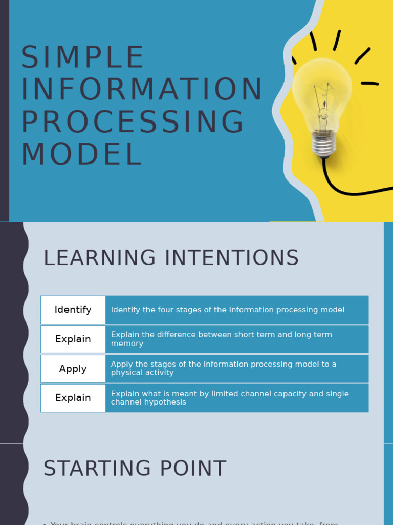 8.4 Simple Information Processing | PDF | Information | Brain