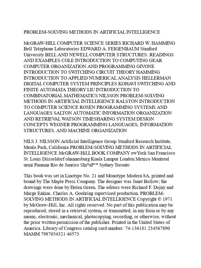 Problem Solving Methods in A - Unknown - 9713 | PDF | Theory | First ...