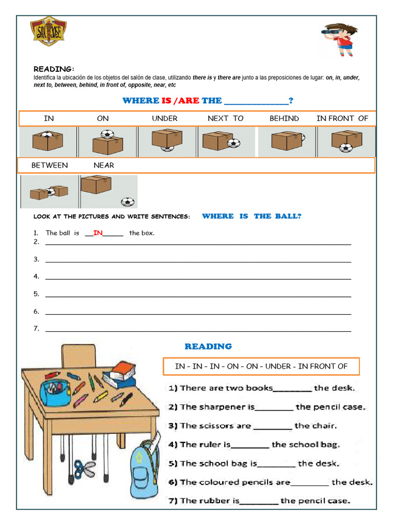 Eda 02 Lesson 3 Describing My School Objects (There is - There Are ...