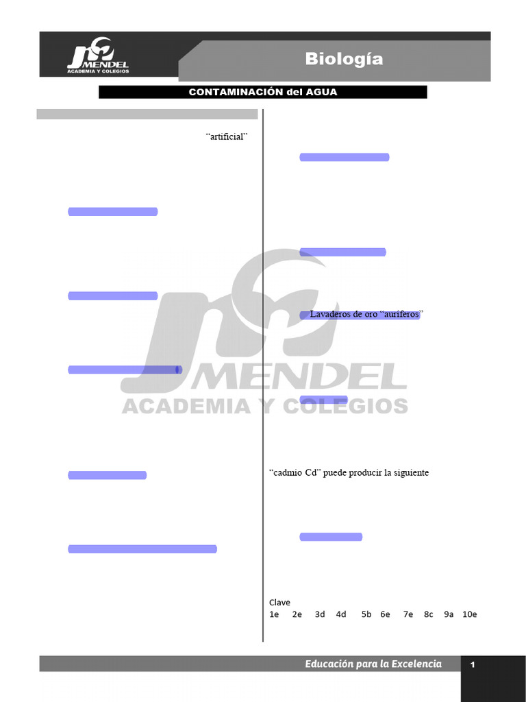 Practica Contaminacio de Agua - 28616412836 | PDF | Contaminación | La ...