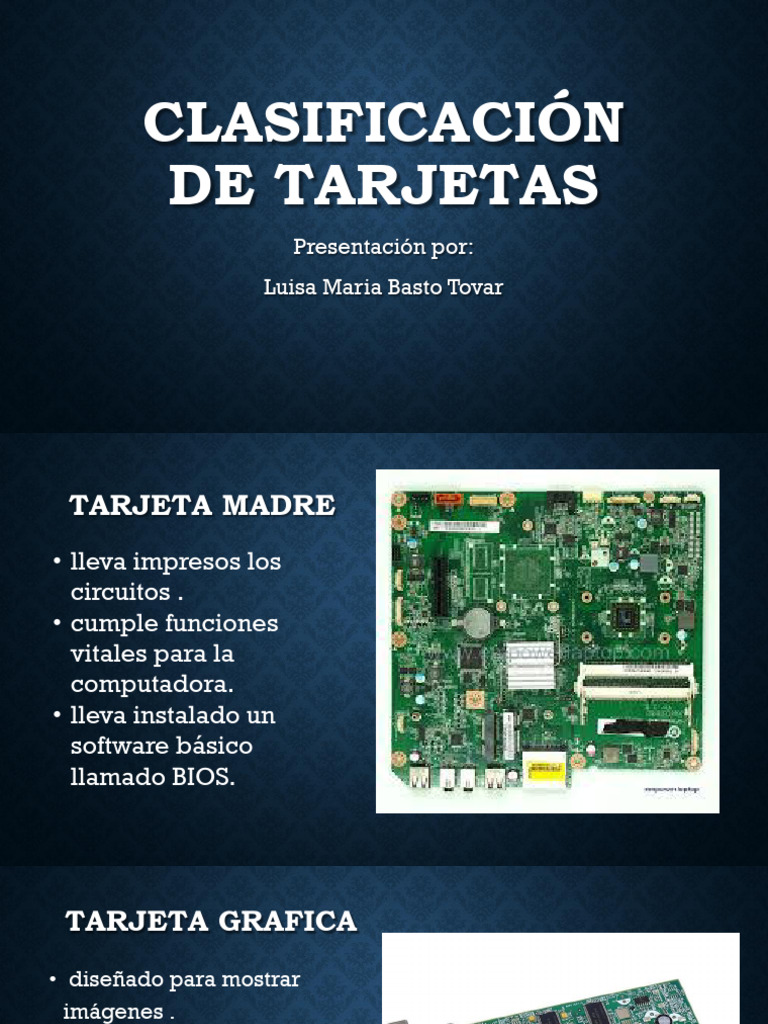 Clasificación de Tarjetas | PDF