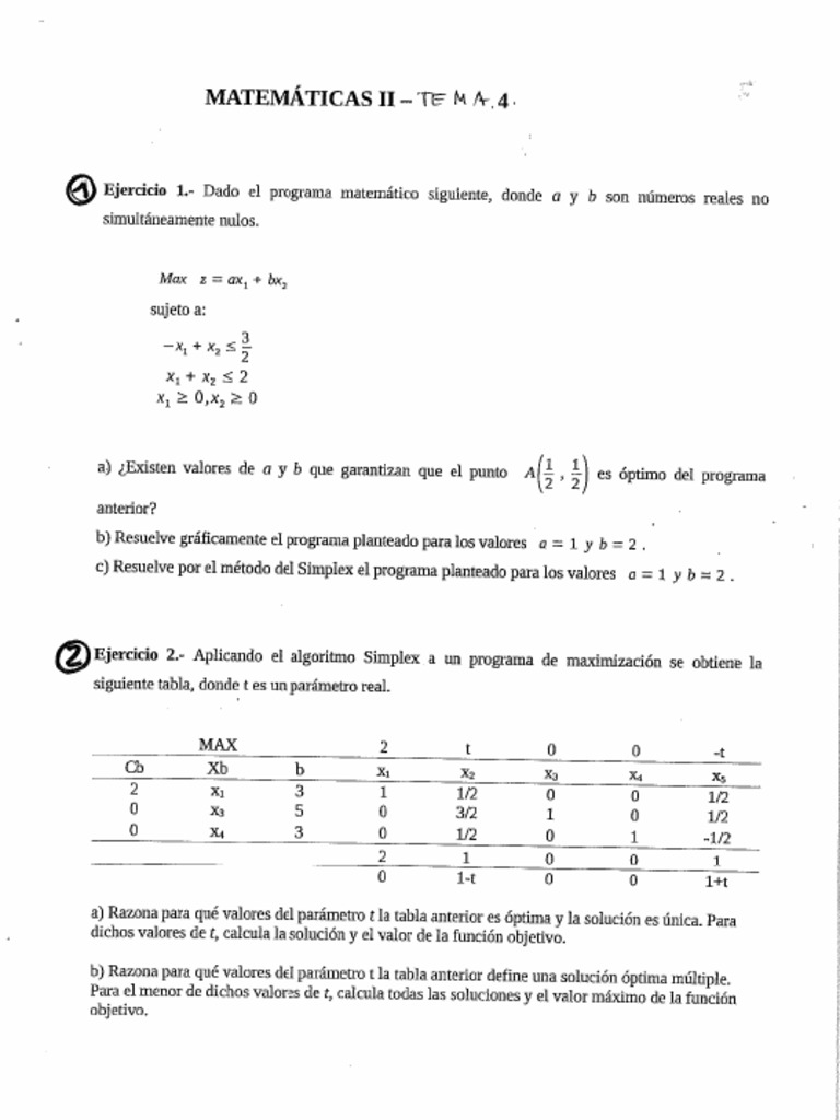Temas 4-5 Ejercicios | PDF