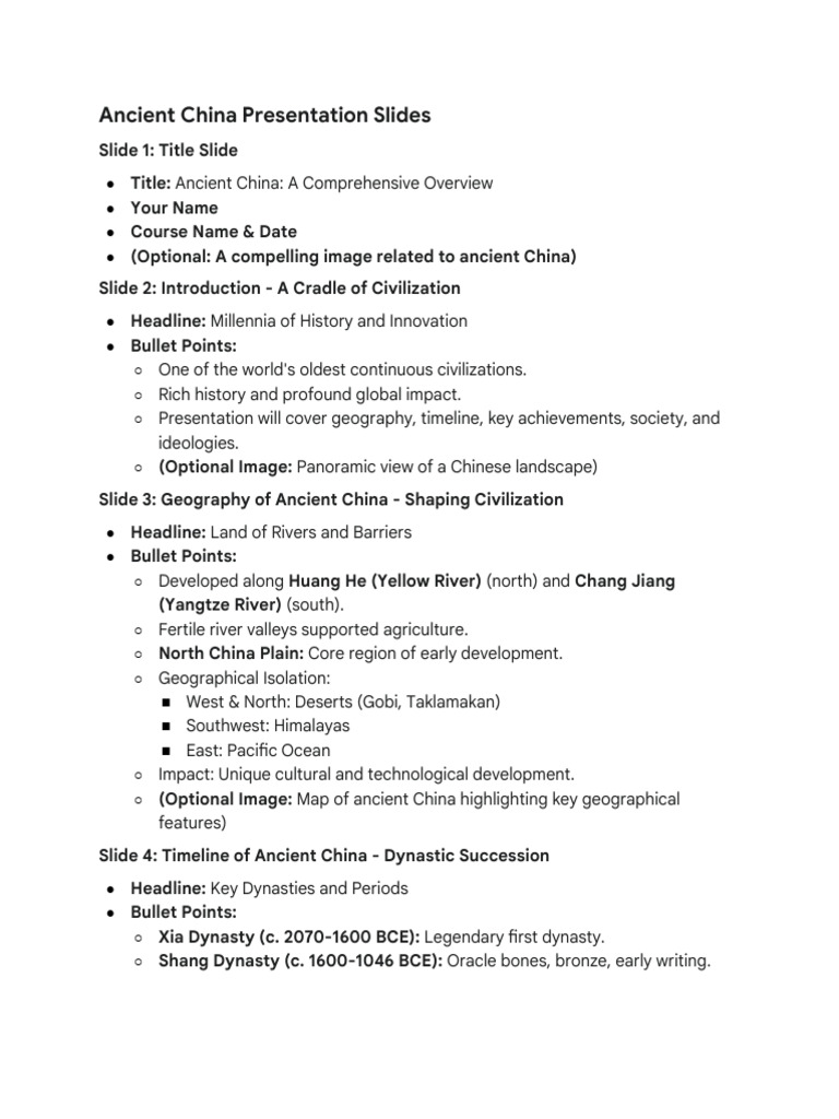 Ancient China - A Comprehensive Overview | PDF | Confucianism | History ...