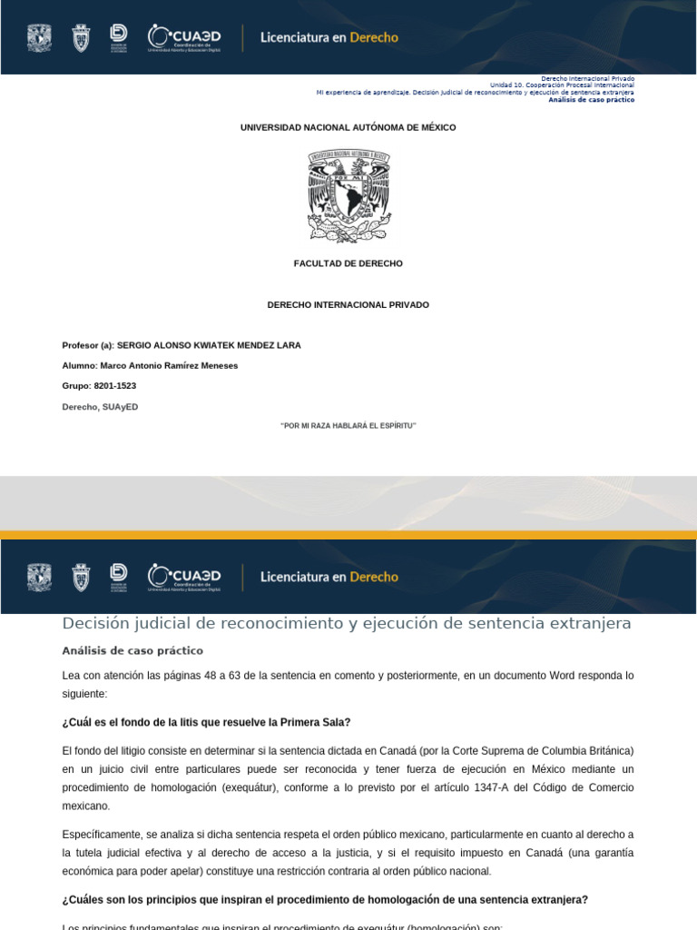 RamírezM A1u10 Ea DIP | PDF | Ley procesal | Jurisdicción