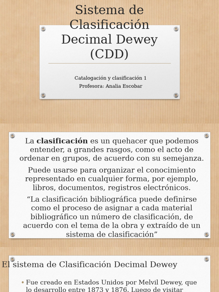02-Sistema de Clasificación Decimal Dewey (CDD) | PDF | Science | Matemáticas