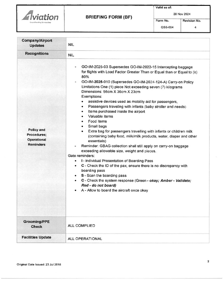 Briefing Template Ilo | PDF