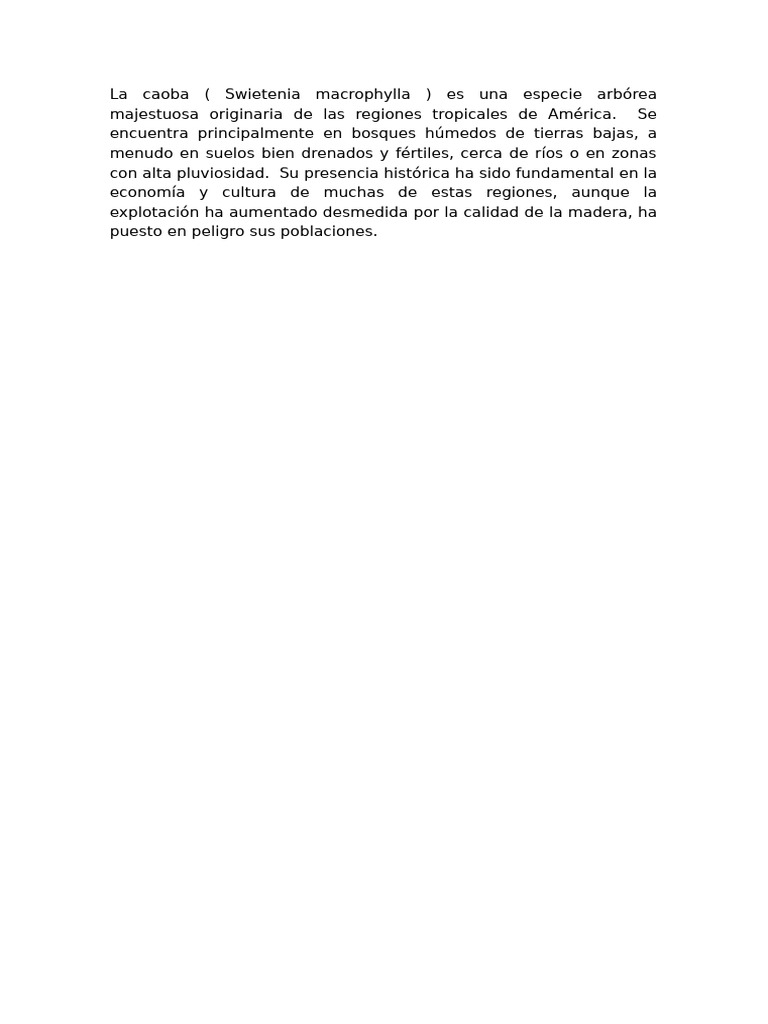 Caoba | PDF