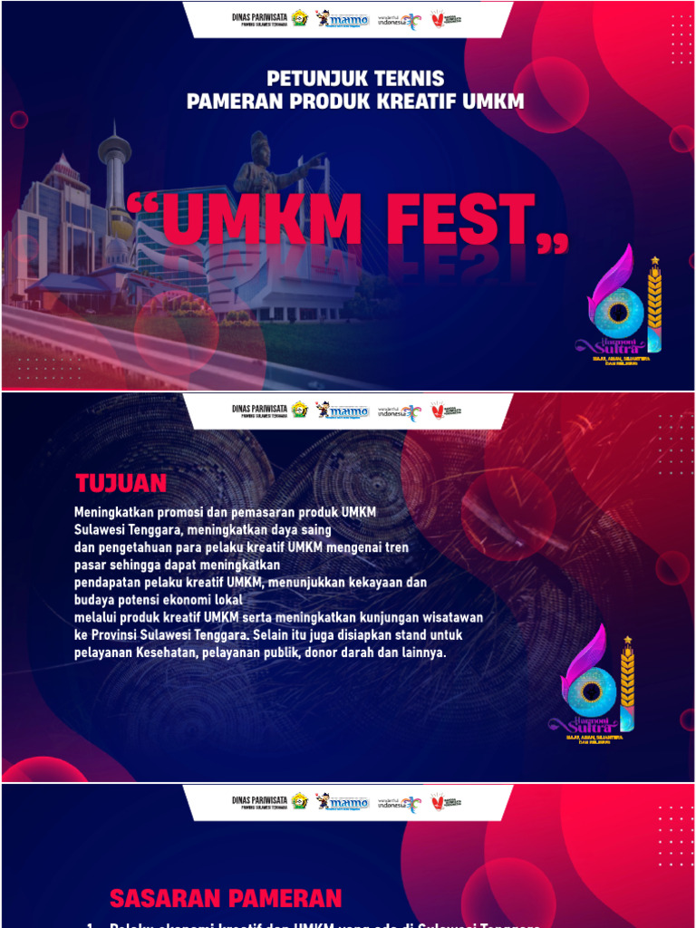 Juknis UMKM Fest (Pameran) | PDF