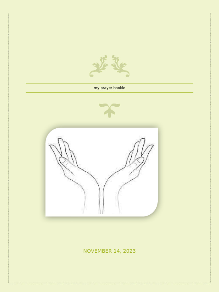My Prayer Booklet 2nd Form | PDF | Prayer