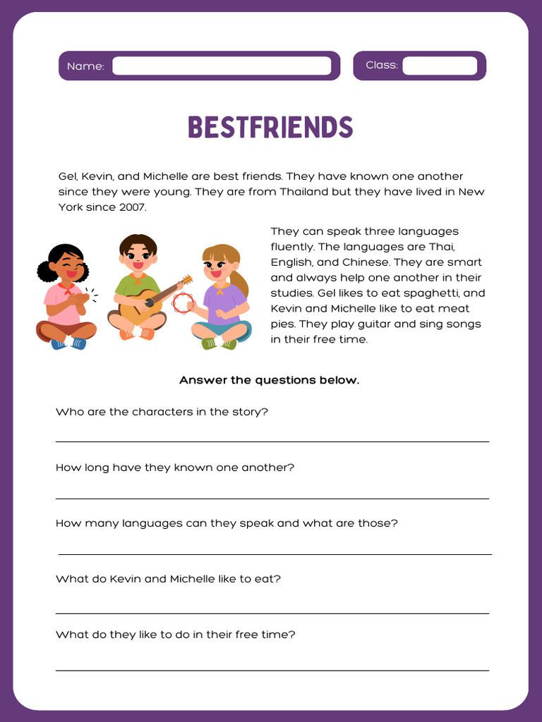 Worksheet Literasi SD | PDF