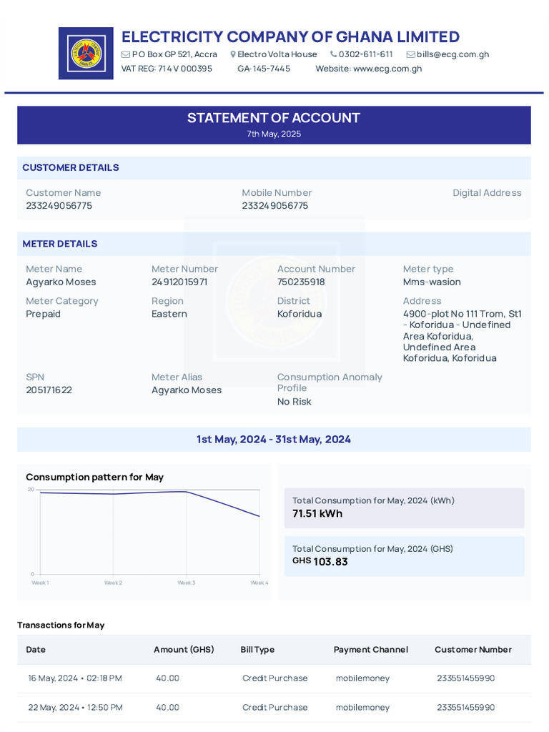 PREPAID Statement-20250507054922 | PDF | Sustainable Energy