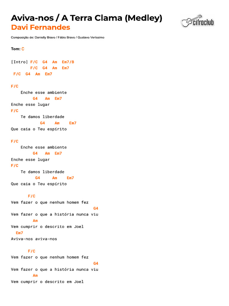 4 - Aviva Nos A Terra Clama | PDF
