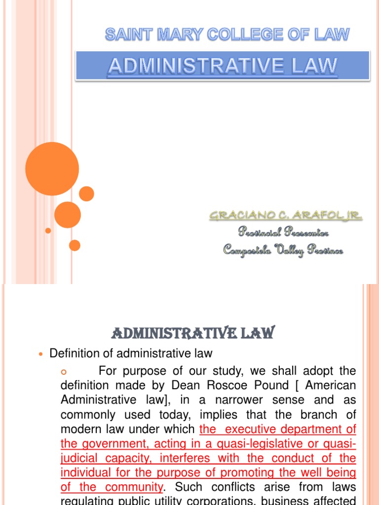 Administrative Law4 | PDF | Government Agencies | Administrative Law