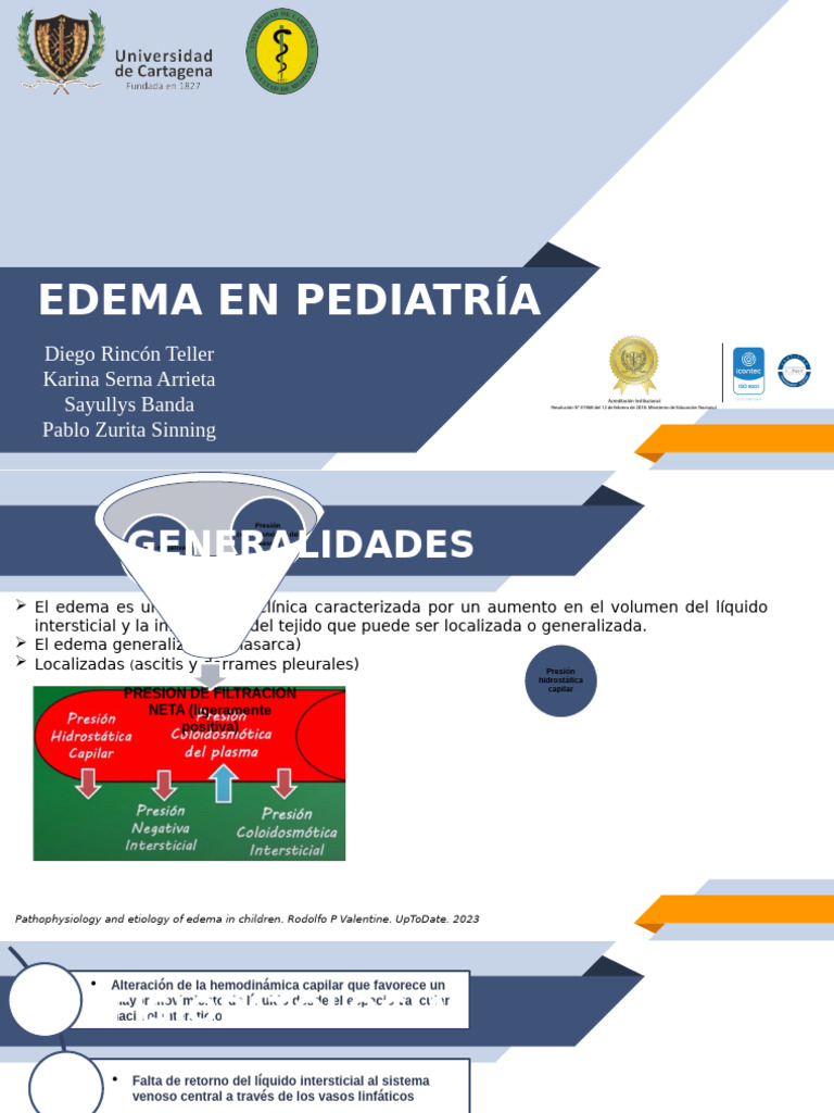 Causas y Manejo del Edema en Niños | PDF | Edema | Especialidades Medicas