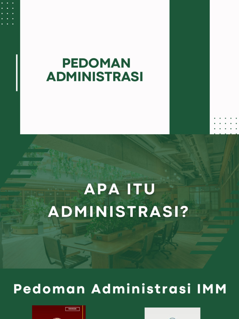 Pedoman Administrasi | PDF