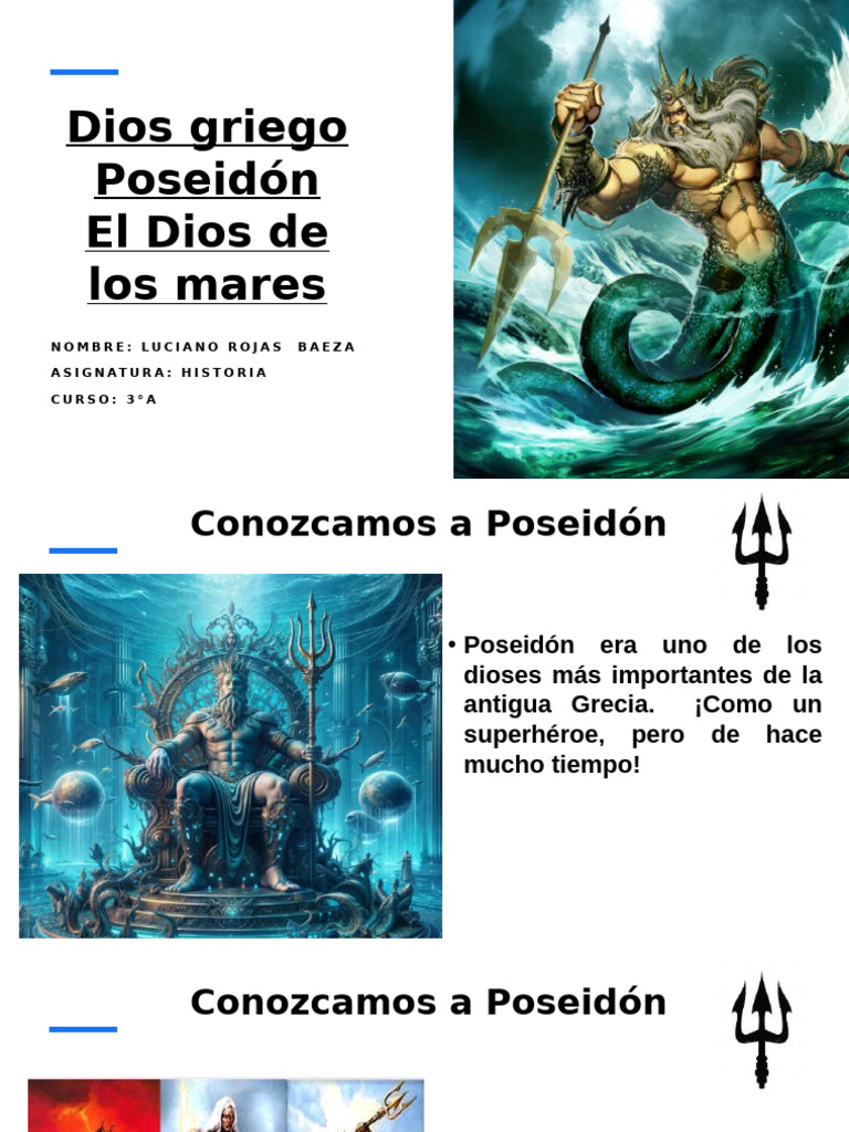Dios Griego Poseidón | PDF