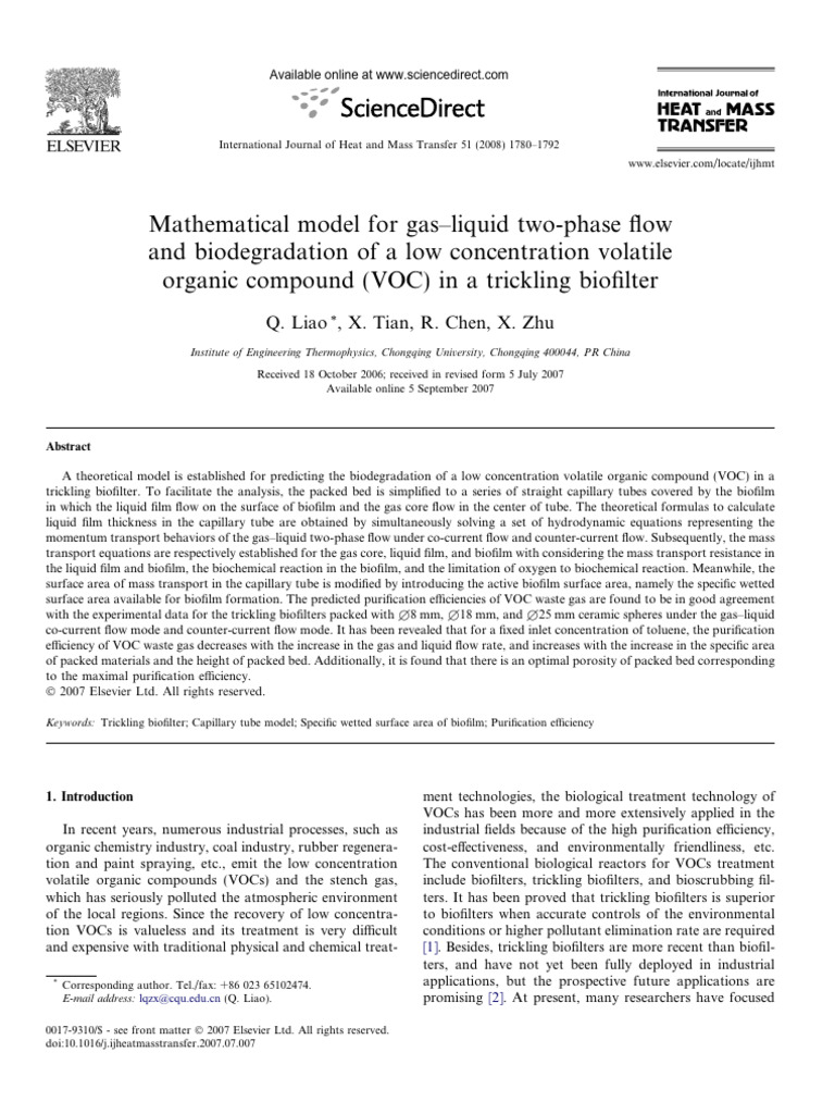 Mathematical Model For Gas-Liquid Two-Phase Flow - Transitorio | PDF ...