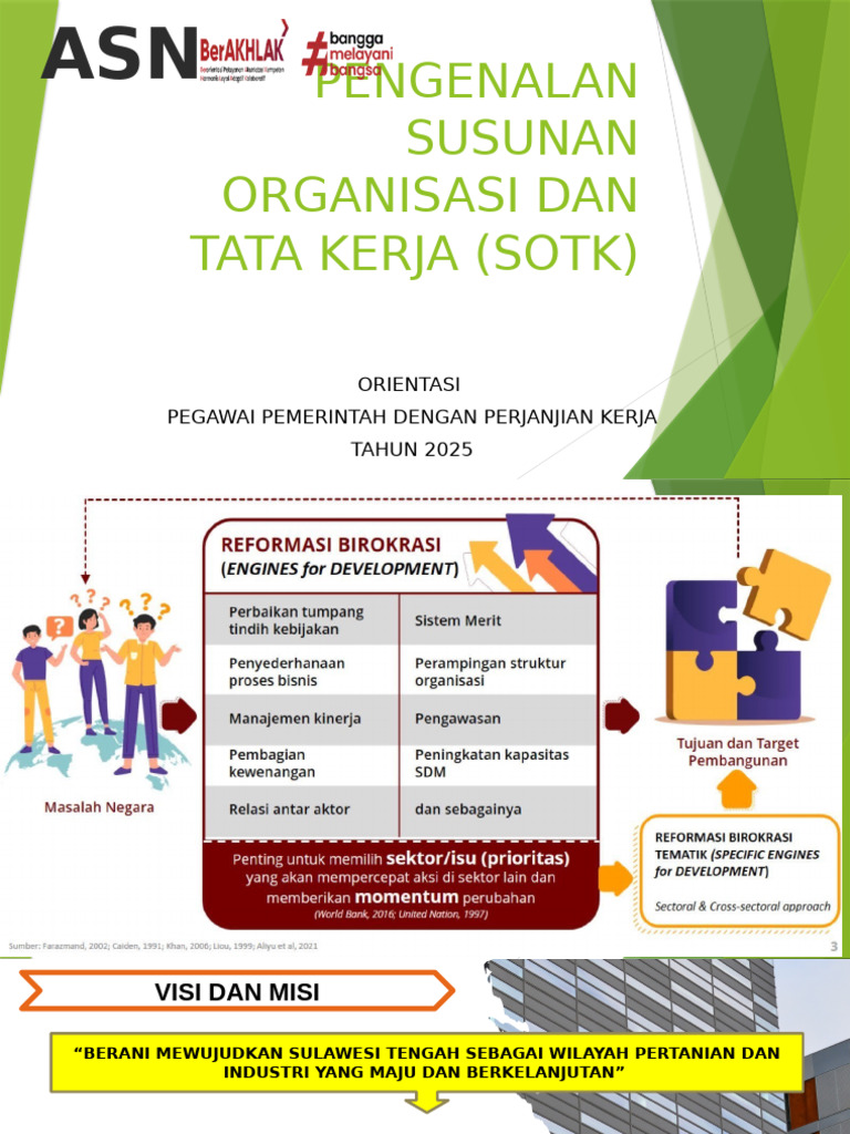 Pengenalan Struktur Organisasi Dan Tata Kerja (Sotk) 2025 | PDF