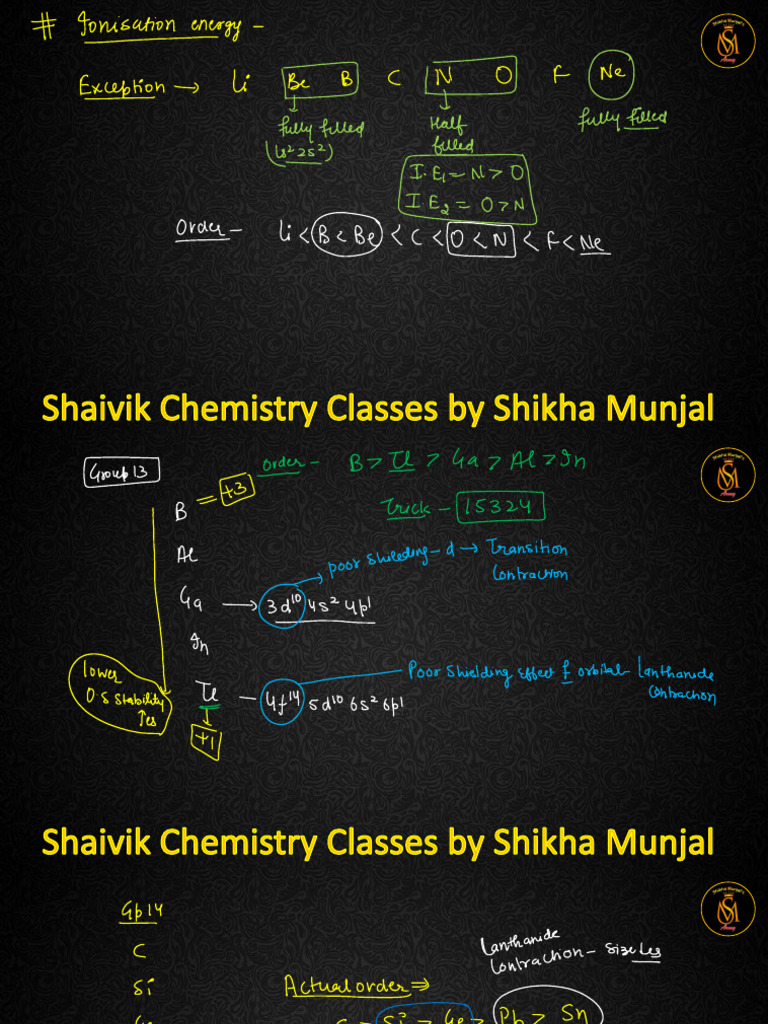 Inorganic Exception - Periodic Classifications and S Block Elements | PDF