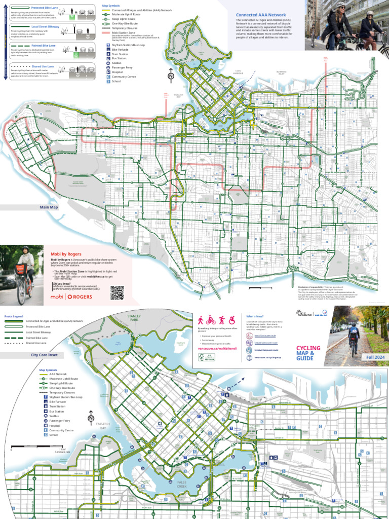 Map Cycling Vancouver | PDF | Cycling Infrastructure | Transport