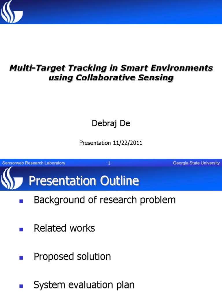 Multi Target Tracking In Smart Environments Using Collaborative Sensing Pdf Accelerometer