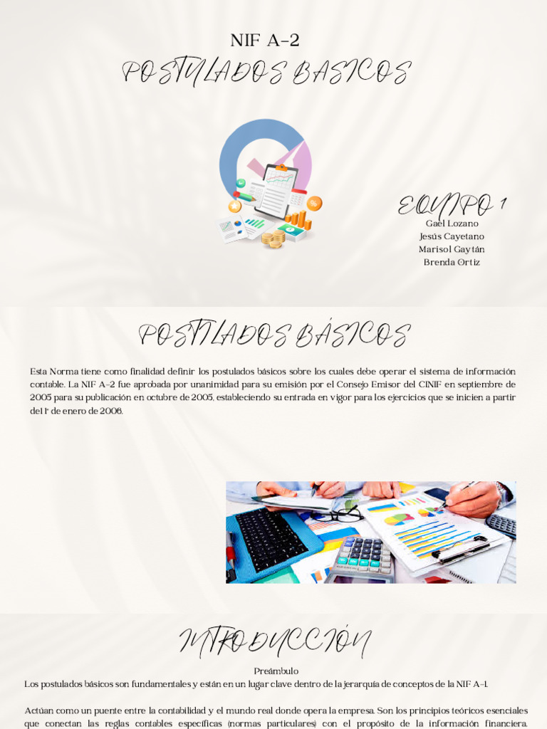 Postulados Básicos de la NIF A-2 | PDF | Contabilidad | normas ...