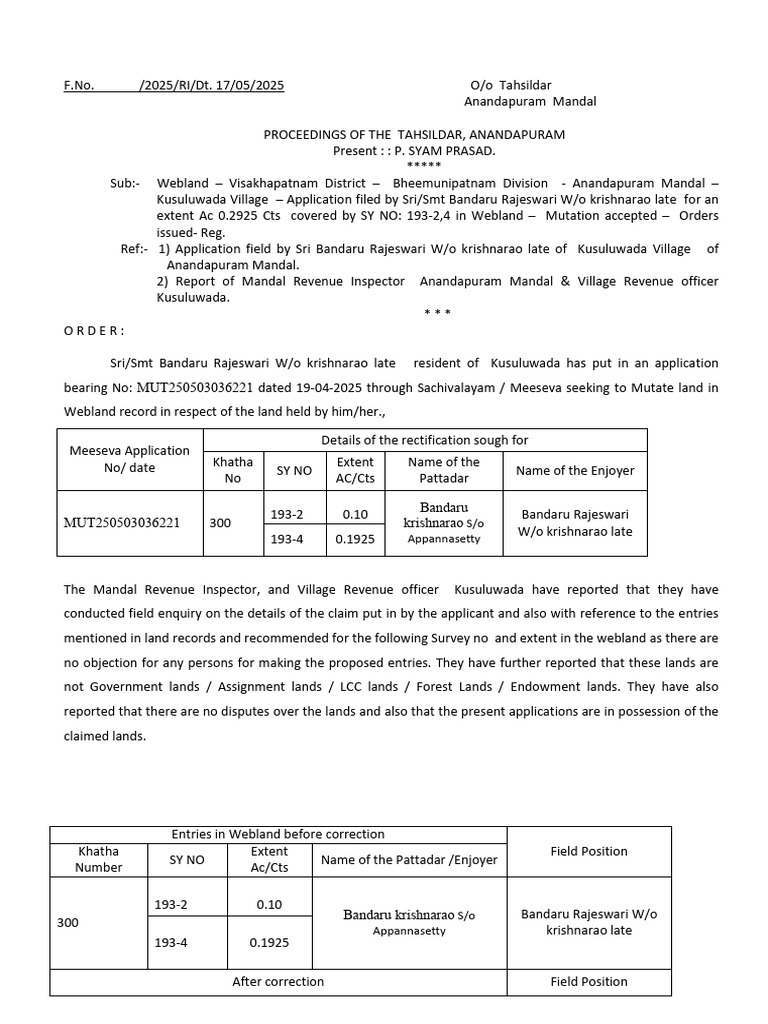 Bandaru Rajeswari 193-2 | PDF