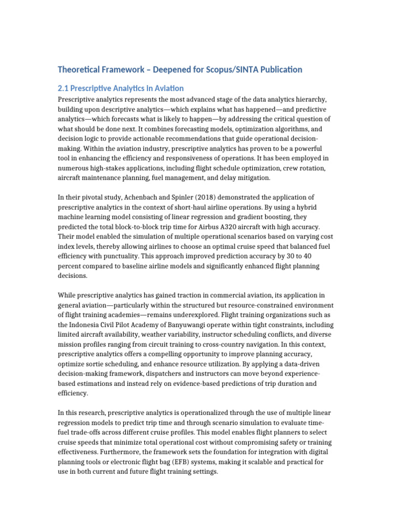 Theoretical Framework Part 1 Prescriptive MLR | PDF | Regression ...