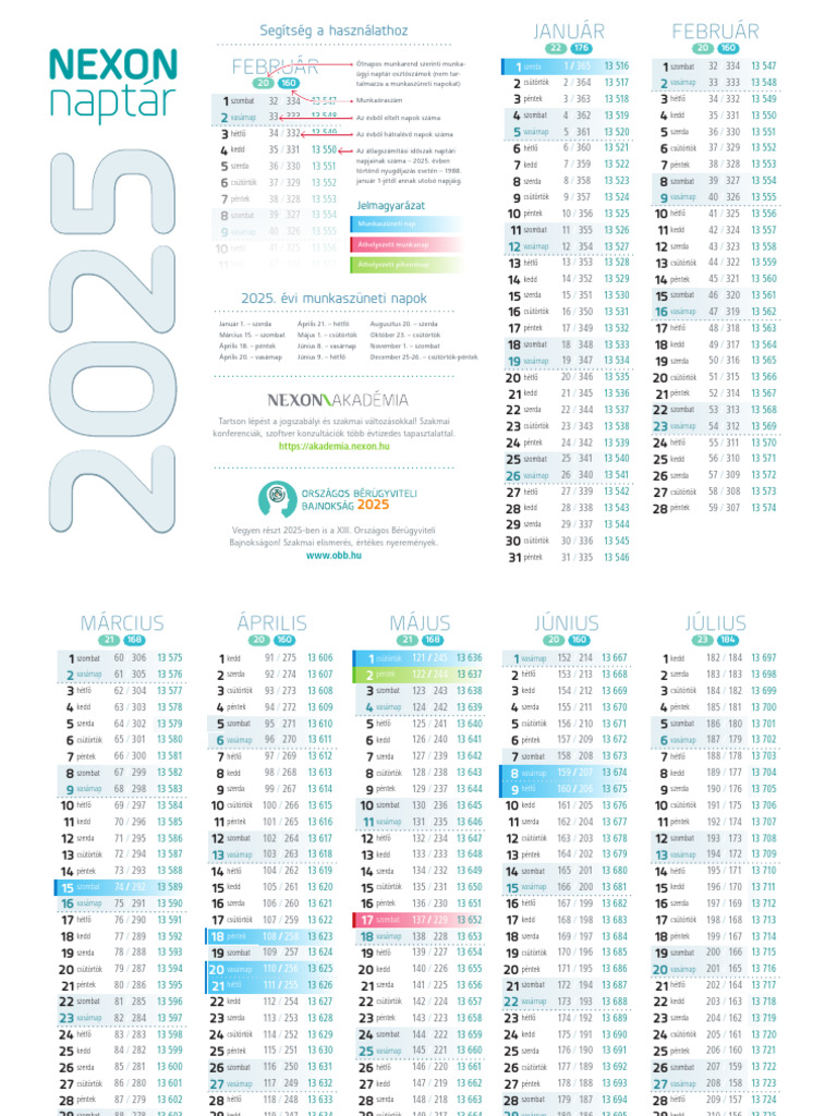 NEXON_TBnaptár_2025_online_version | PDF