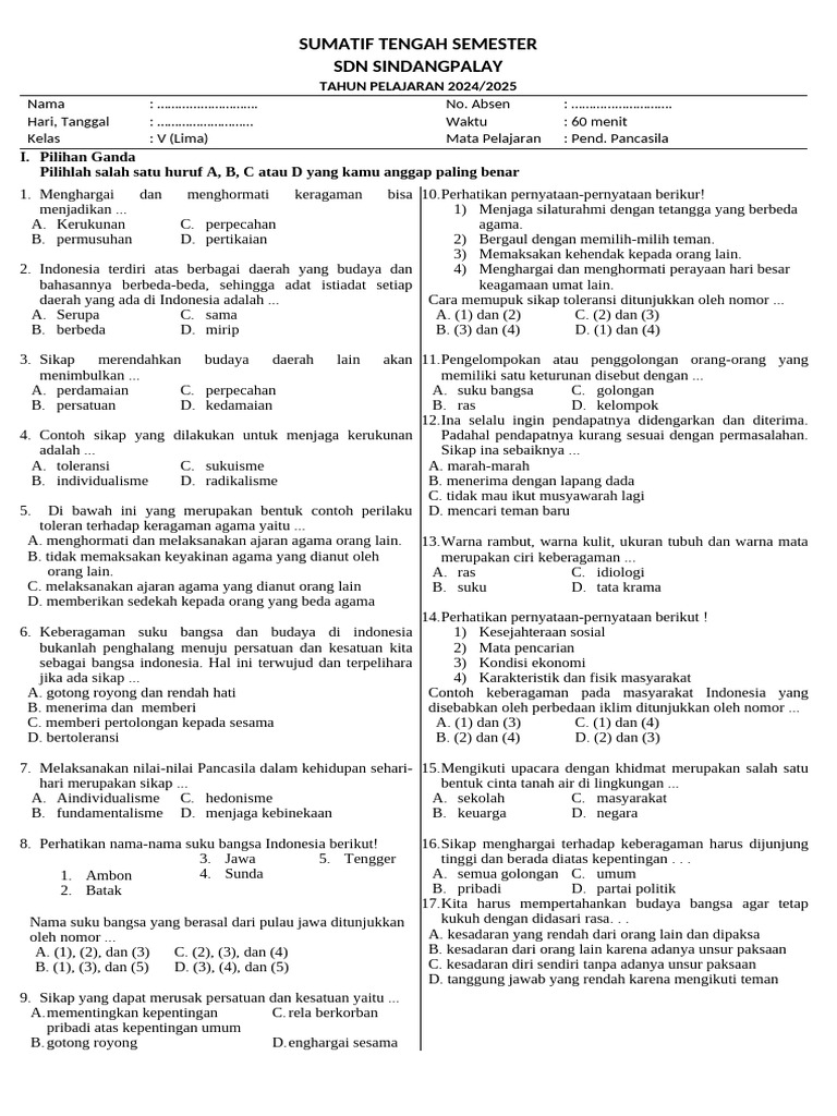Pts Pkn Pjok Ipas 2025 | PDF
