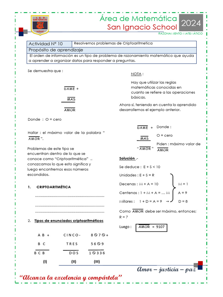 26 May Raz Mate 1ro Sec Iep Sis 2025 | PDF | Cognición | Matemáticas