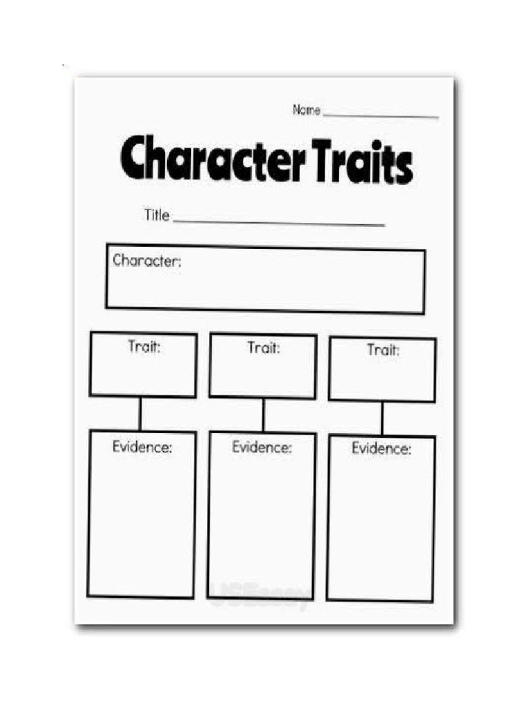 Character Trait Chart | PDF