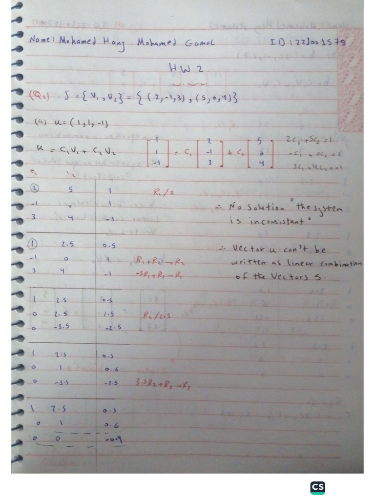 MATH104 Assignment 2 - Mohamed Hany | PDF