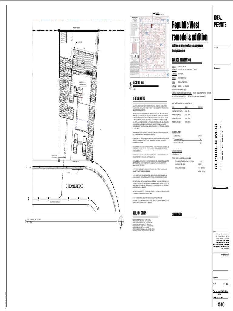 Republic West Remodel & Addition: Ideal Permits | PDF | Real Estate