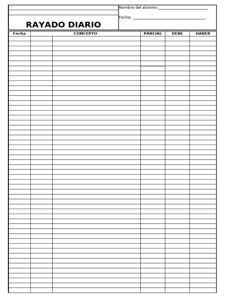 Hojas de Contabilidad EJERCICIOS | PDF