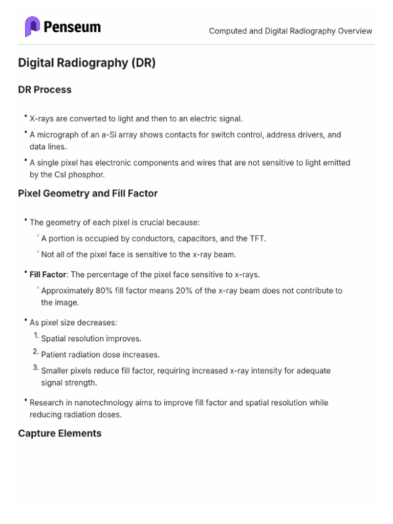Computed and Digital Radiography Overview | PDF