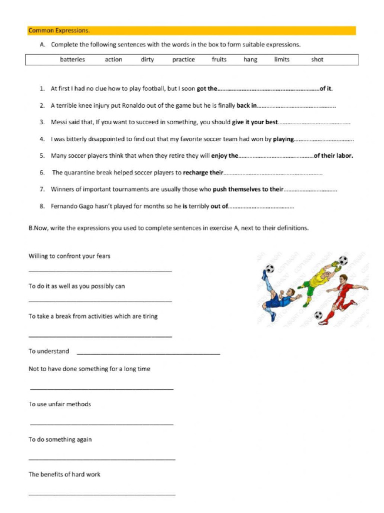 Common Expressions Worksheet | PDF