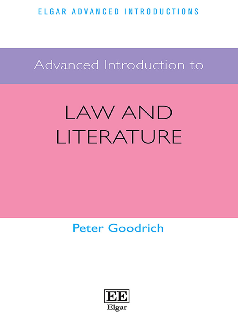 (Elgar Advanced Introductions) Peter Goodrich - Advanced Introduction ...