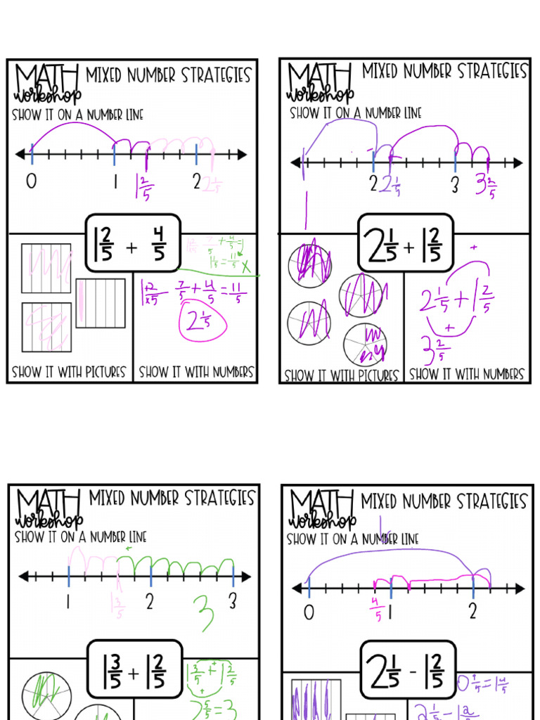 Additional Strategies Mixed Numbers 1 | PDF