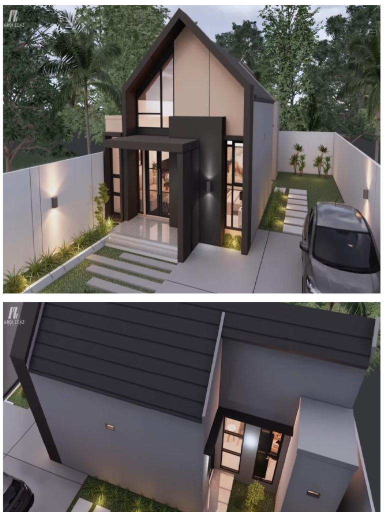 Design Rumah Scandavian 12x6 Meter | PDF