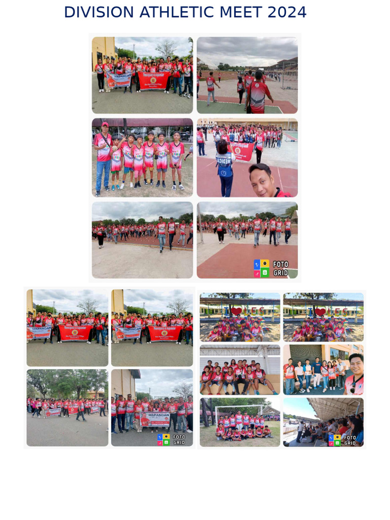 Division Athletic Meet 2024 | PDF