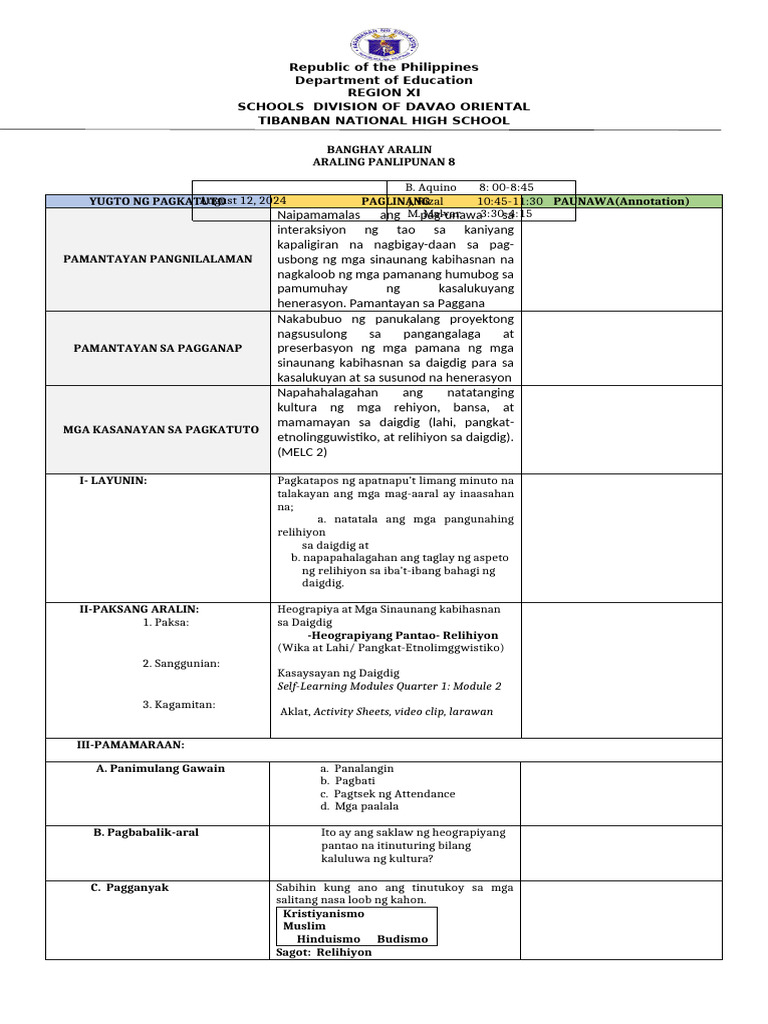 AP8LP q1 M2 and M3 1st Quarter | PDF