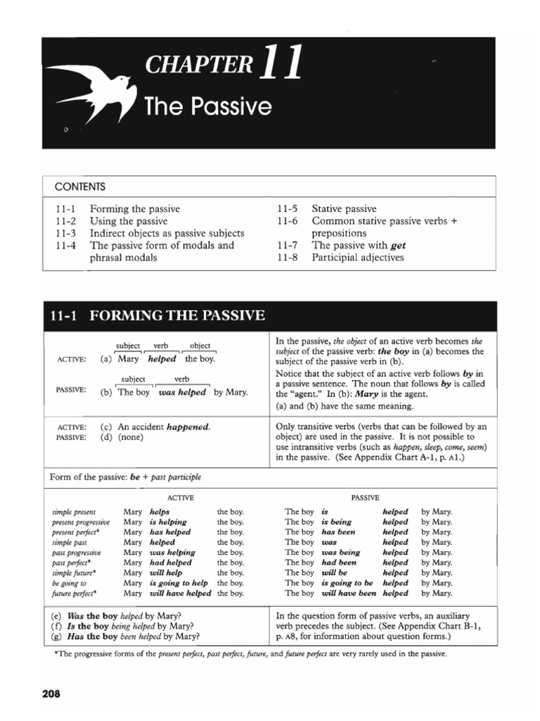 Passive voice grammar | PDF