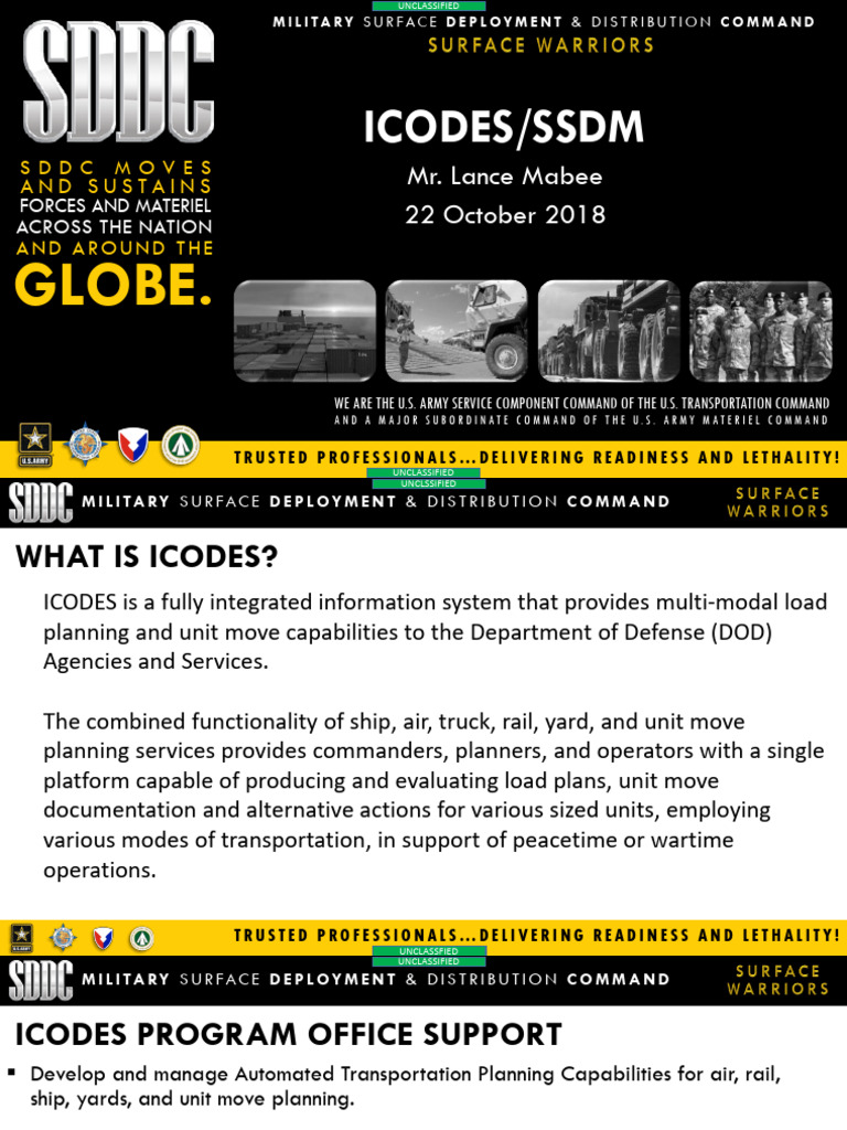 Military Surface Deployment Overview | PDF