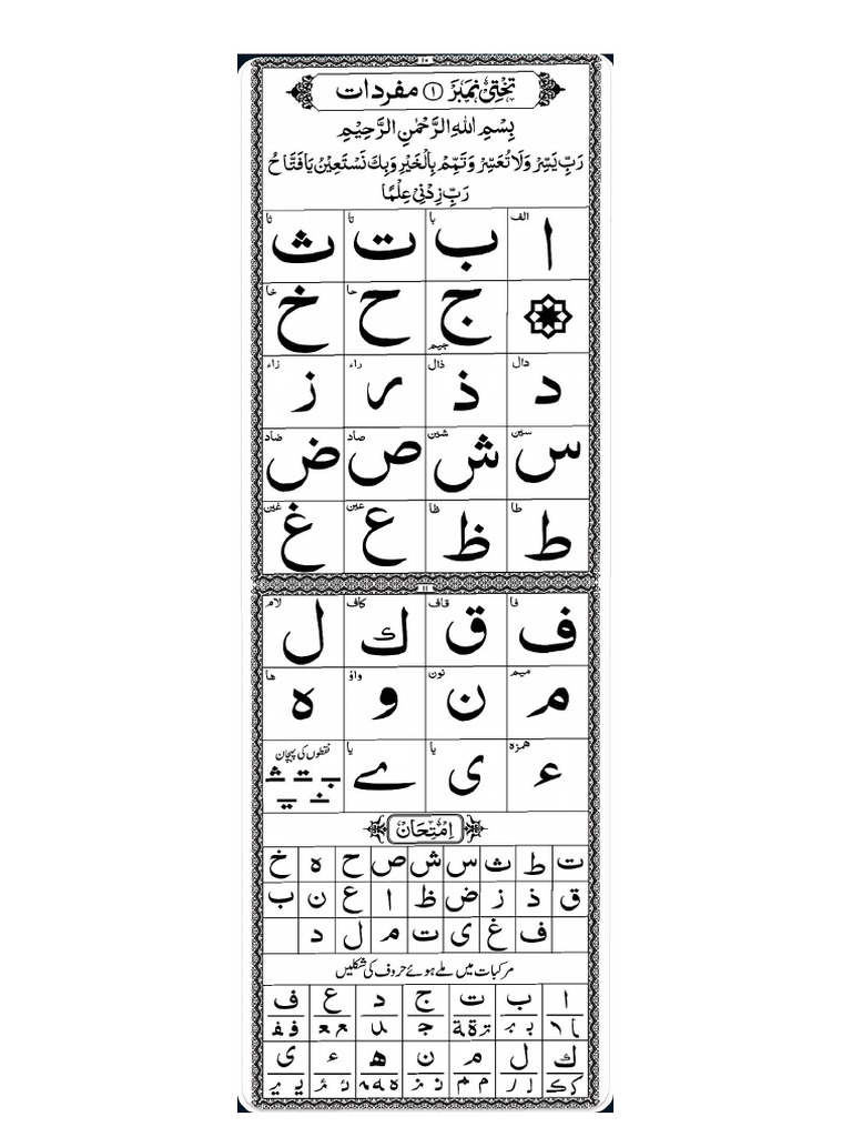 Noorani qaida | PDF