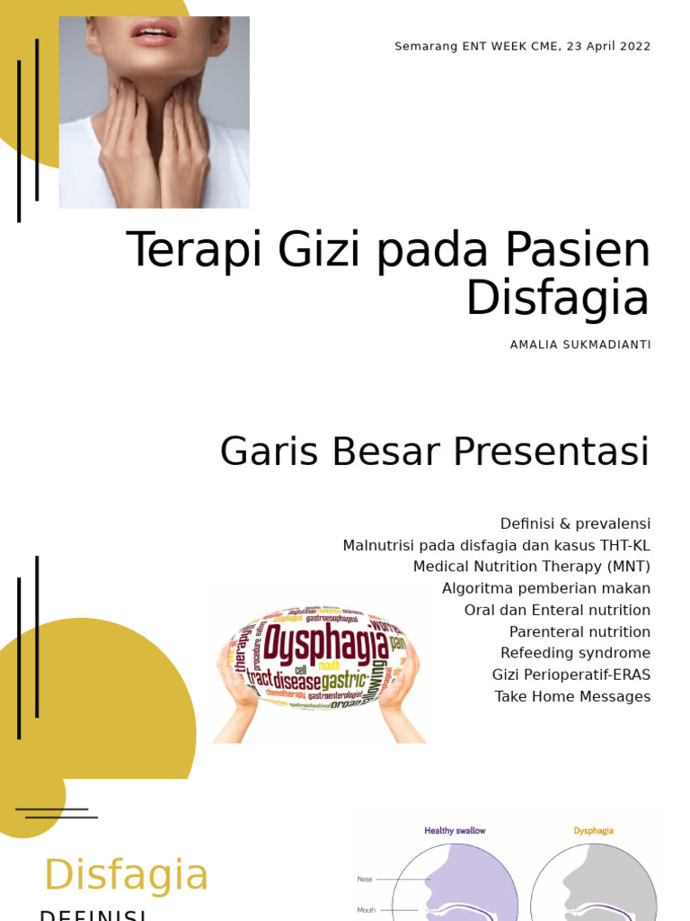 Terapi Gizi pada Pasien Disfagia b | PDF