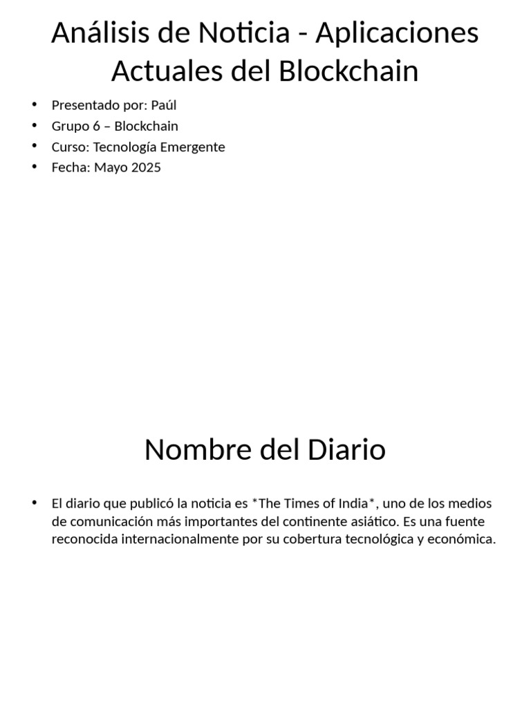 Presentación Blockchain Paúl | PDF | Criptomoneda | Facebook