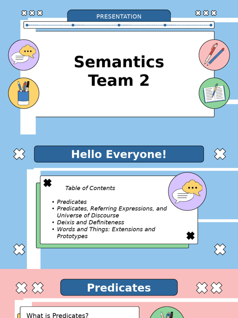 Presentation Semantic Second Team (UPDATE2.0) | PDF | Predicate (Grammar) | Semantics
